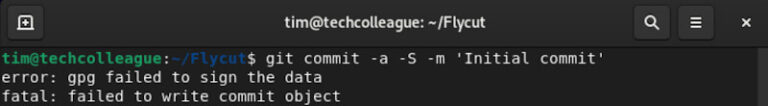 How to Fix error: gpg failed to sign the data - TechColleague